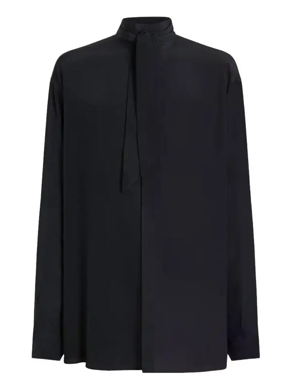 Dolce & Gabbana Crêpe De Chine Shirt - Blue