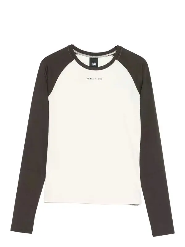 P.E Nation Signature Raglan-sleeve T-shirt - Neutrals