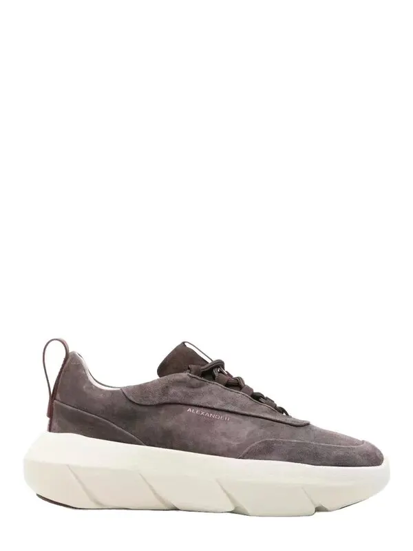 ALEXANDER SMITH Chunky-sole Suede Sneakers - Brown