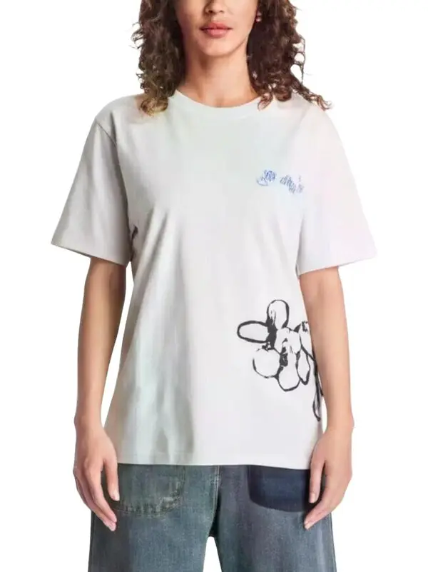 Off-White Metal Flowers Arrows T-shirt - Grey