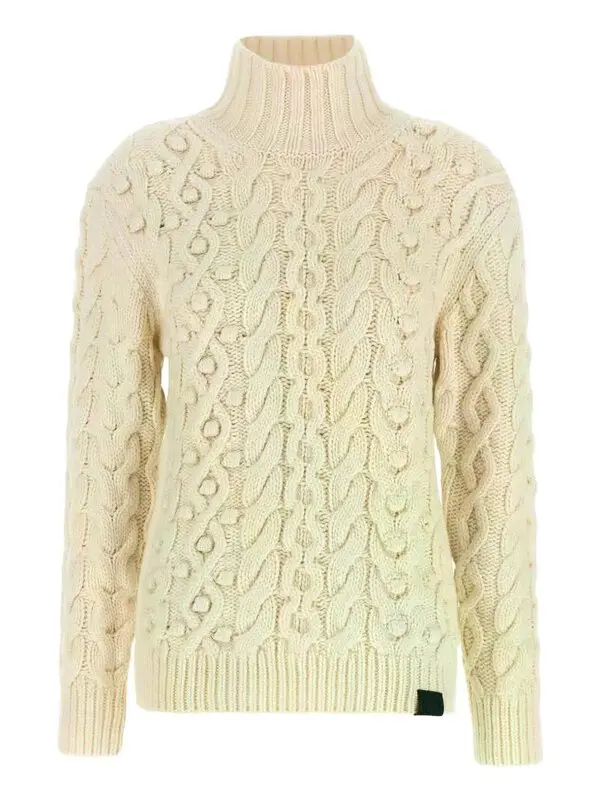 Stella McCartney Braided-knit Bobble Sweater - Neutrals