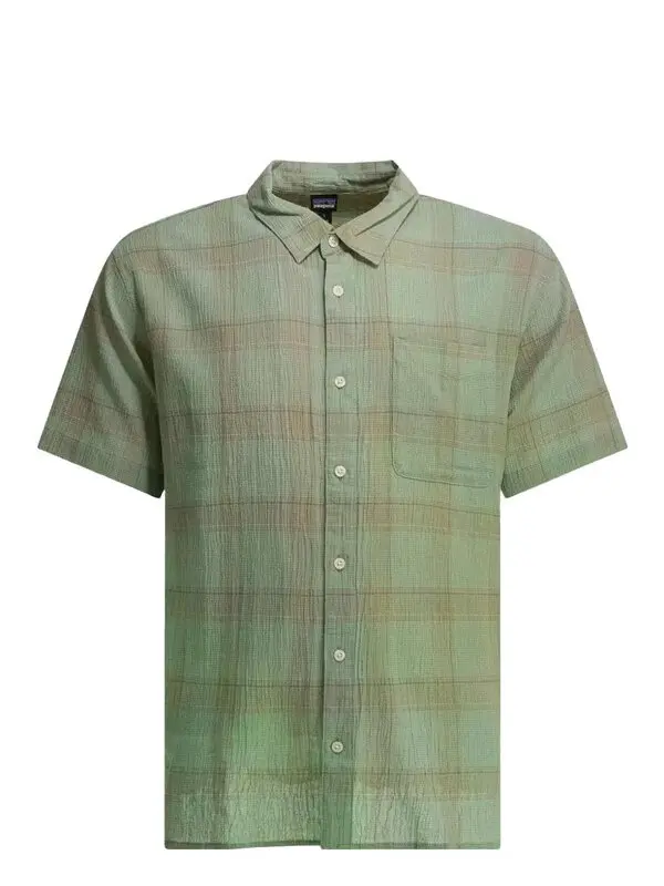 Patagonia A/c Check-pattern Seersucker Shirt - Green