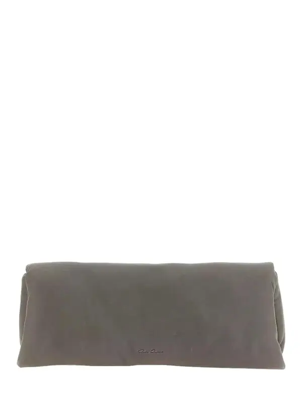 Rick Owens Padded Leather Clutch Bag - Grey