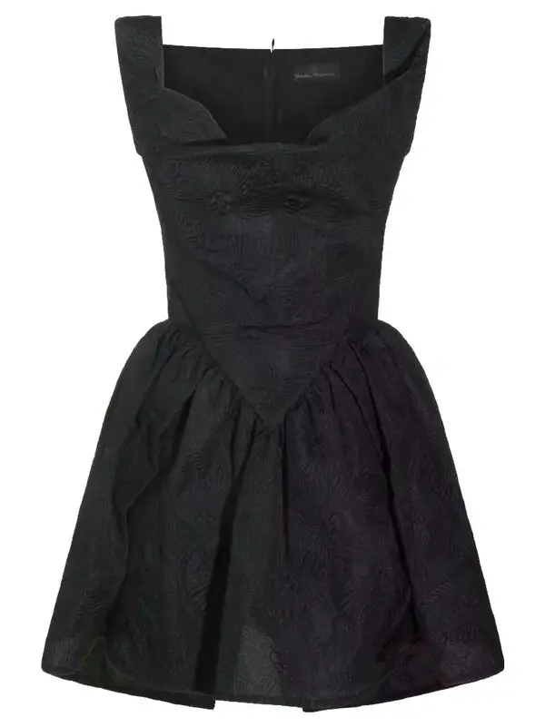 VIVIENNE WESTWOOD Jacquard-effect Sleeveless Dress - Black