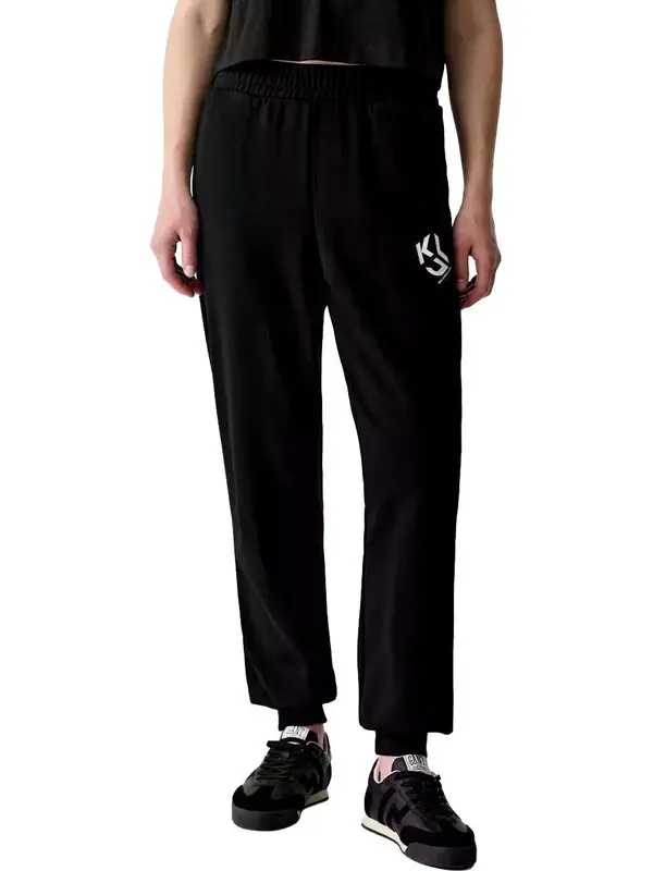 Karl Lagerfeld Logo-print Track Pants - Black