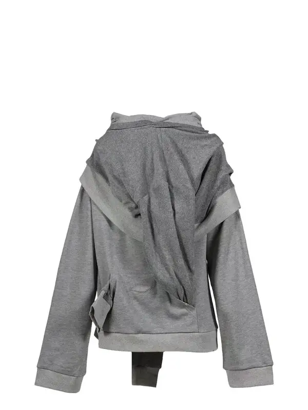 Natasha Zinko Layered Oversized Hoodie - Grey