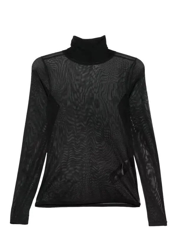 Zimmermann Fine-knit High-neck Top - Black