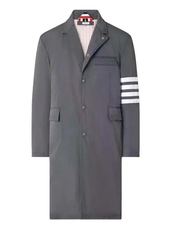 Thom Browne 4-bar Down-filled Overcoat - Grey
