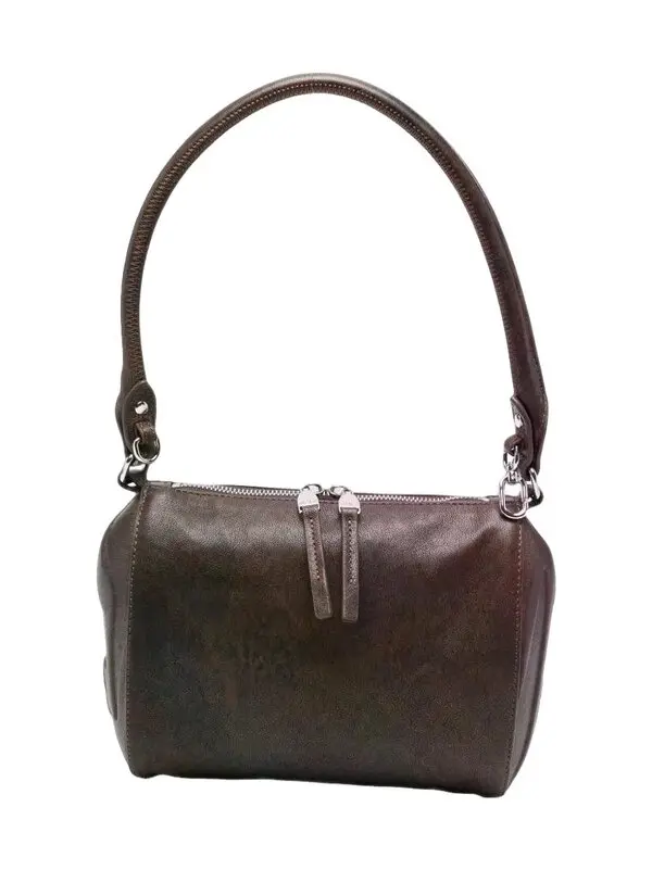 DIESEL® Logo-embossed Barrel Shoulder Bag - Brown