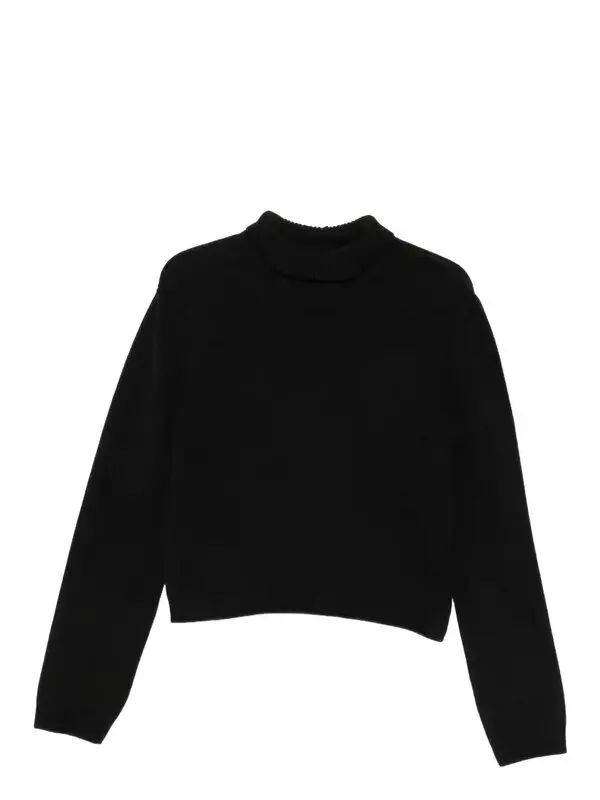 RÓHE Statement-shoulder Turtleneck Sweater - Black