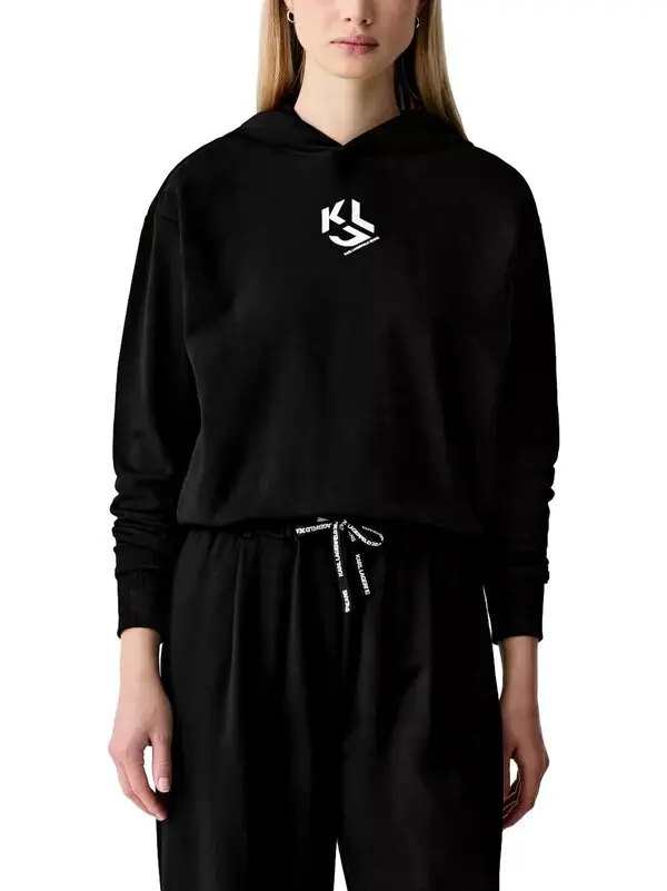 Karl Lagerfeld Logo-print Hoodie - Black