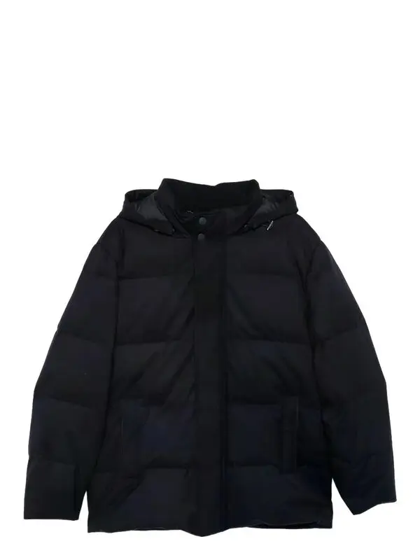 Canali Hooded Padded Jacket - Blue