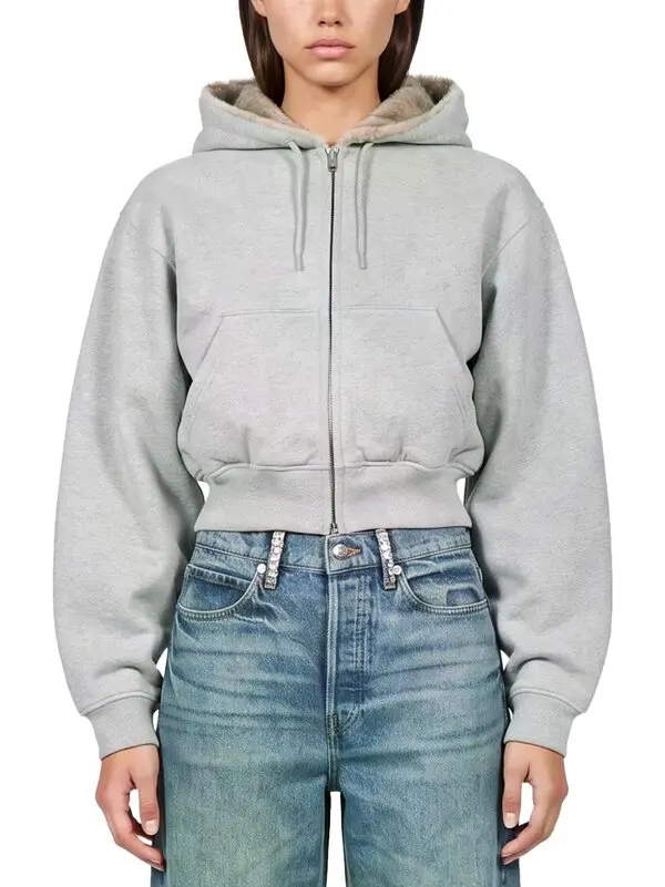 Alexander Wang Zip-up Hoodie - Grey