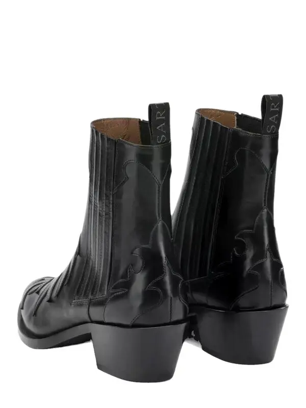 Sartore Parma Western-style Panelled Boots - Black