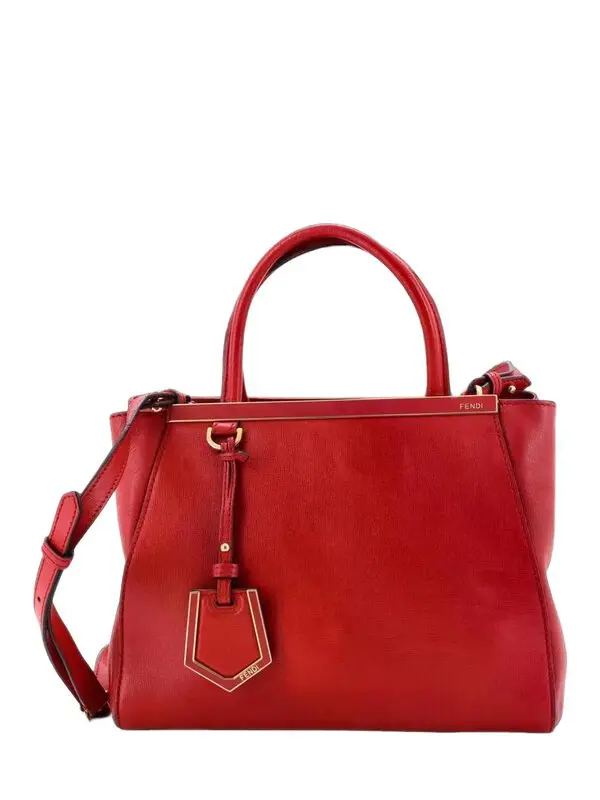 Fendi 2jours Bag Leather Petite Satchel - Red