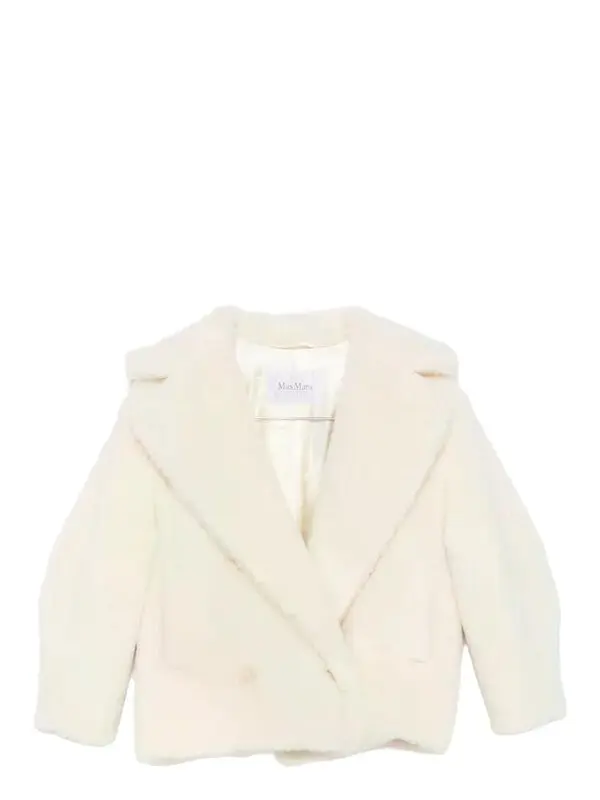 Max Mara Double-breasted Faux-fur Jacket - Neutrals