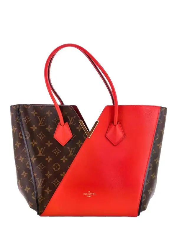 LOUIS VUITTON Monogram Canvas And Leather Kimono Tote Bag - Brown