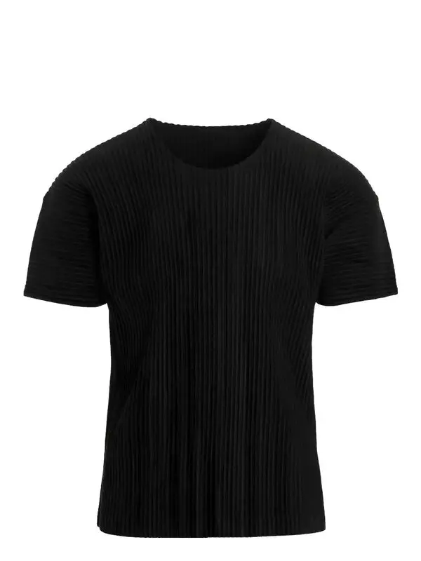 Issey Miyake Pleated T-shirt - Black