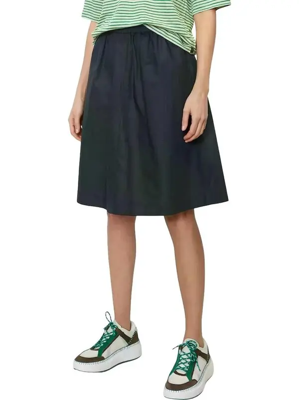 Marc O'polo Gathered-waist A-line Mini Skirt - Blue