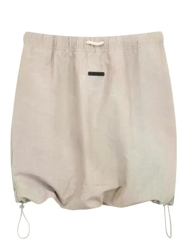 Fear Of God Drawstring-hem Micro Skirt - Neutrals