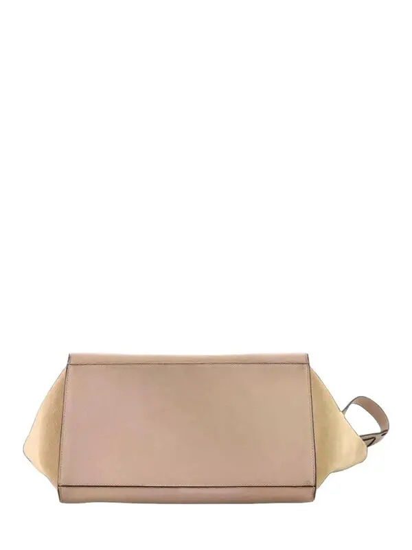 Celine Trapeze Bag Leather Medium Satchel - Neutrals