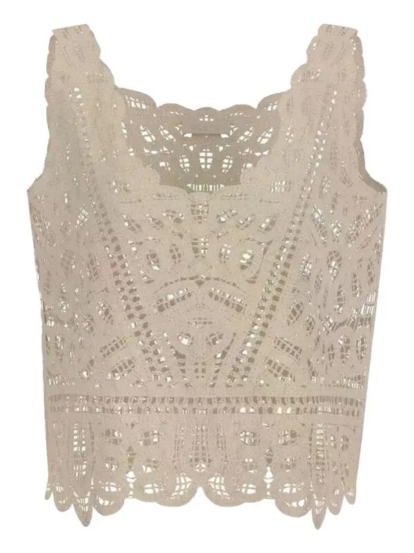 Guess Macramé Top - Neutrals