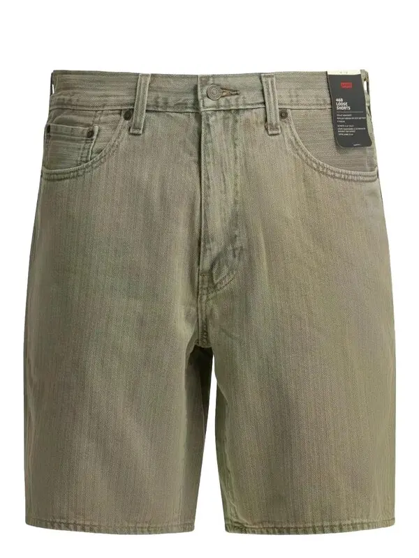 LEVI'S 468 Stay Loose Herringbone Denim Shorts - Grey