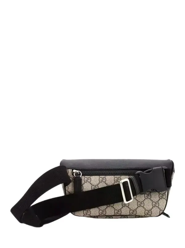 Gucci Eden Gg Coated Canvas Medium Belt Bag - Black