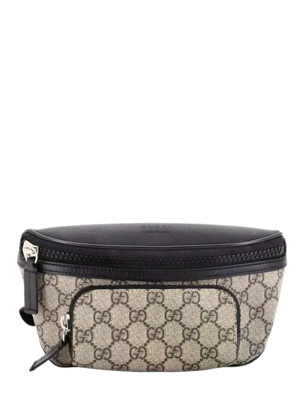 Gucci Gg Coated Canvas Medium Belt Bag - Black