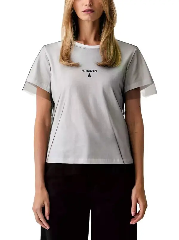Patrizia Pepe Logo-print T-shirt - Grey