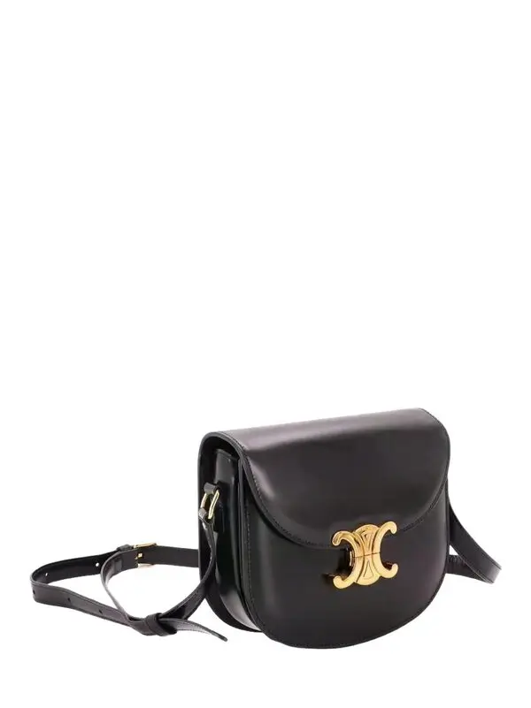 Celine Triomphe Besace Cléa Shoulder Bag - Black