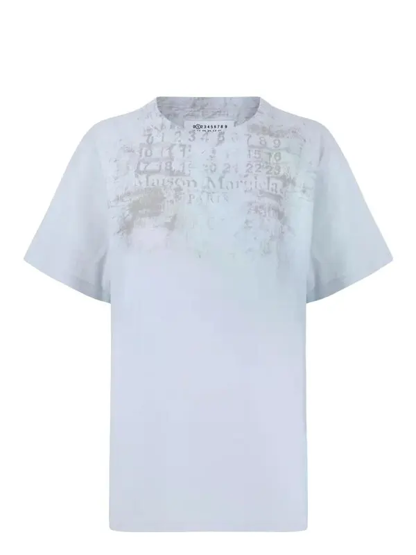 MAISON MARGIELA Logo-print Cotton T-shirt - Blue