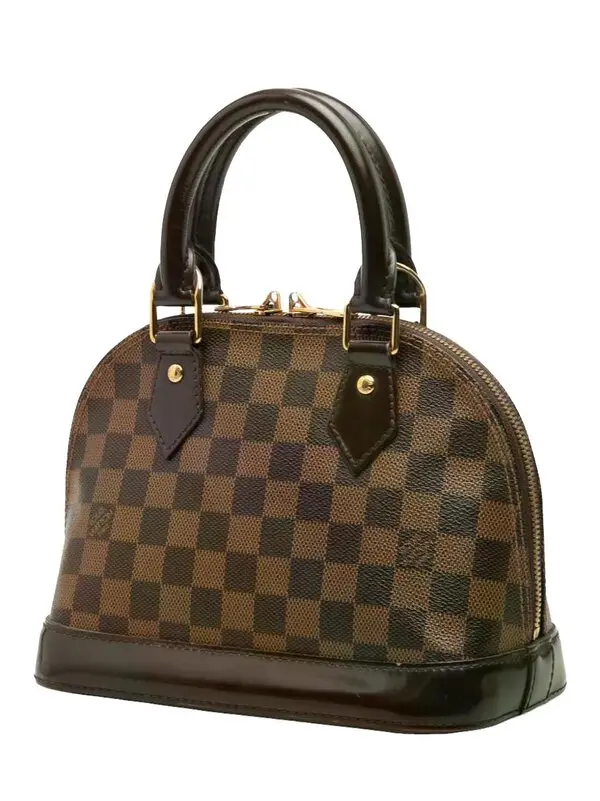 LOUIS VUITTON Damier Ebene Alma Bb Satchel - Brown