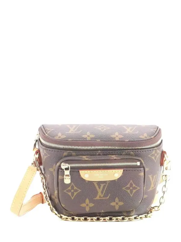 LOUIS VUITTON Monogram Canvas Mini Belt Bag - Brown