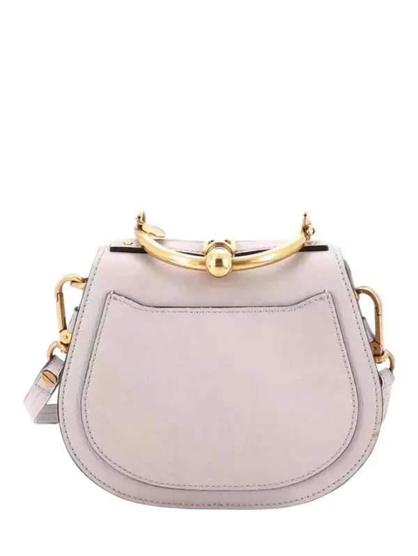 Chloé Nile Leather Crossbody Bag - Grey