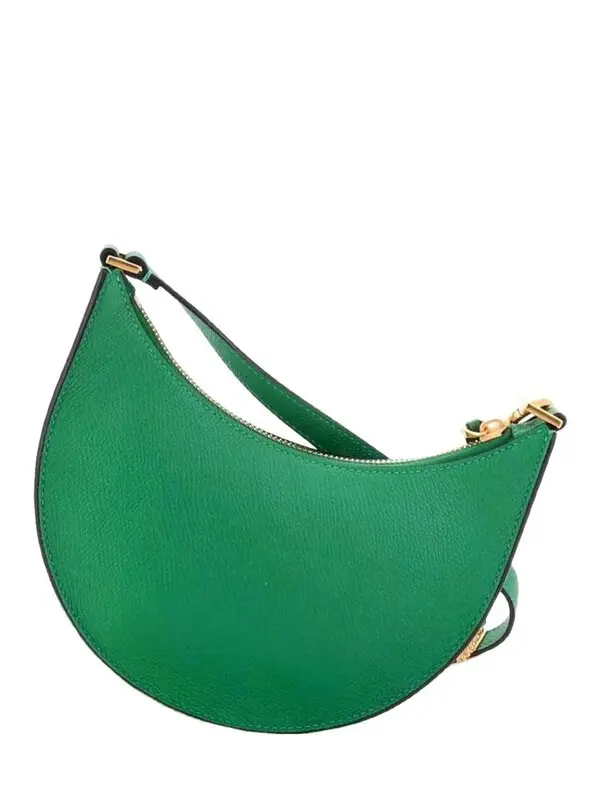 Valentino Garavani Vlogo Leather Mini Hobo Bag - Green