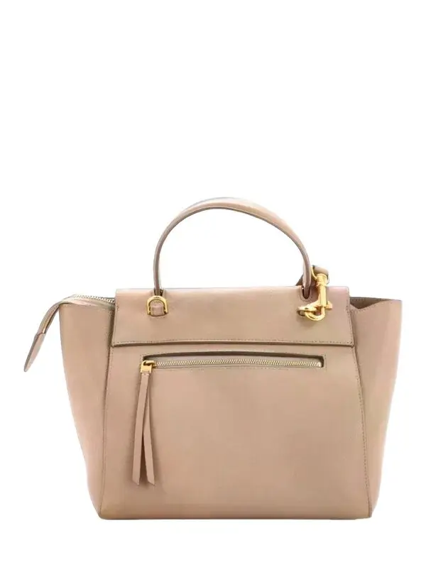 Celine Belt Bag Textured Leather Micro Satchel - Neutrals