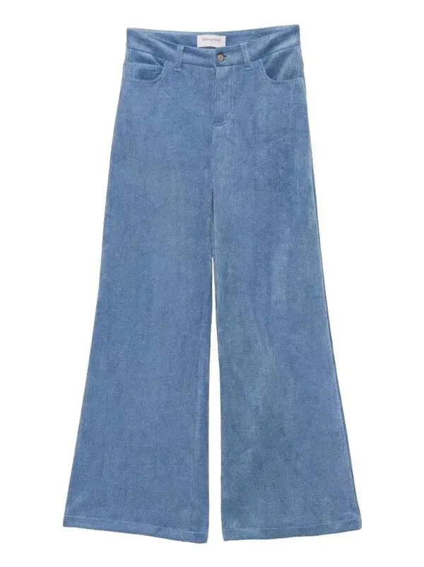ERMANNO FIRENZE Glitter Trousers - Blue