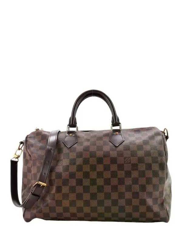 LOUIS VUITTON Damier Speedy Bandoulière Satchel - Brown