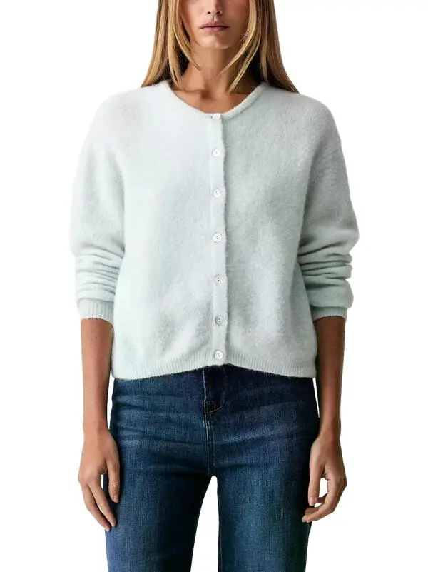 American Vintage Long-sleeve Cardigan - Blue