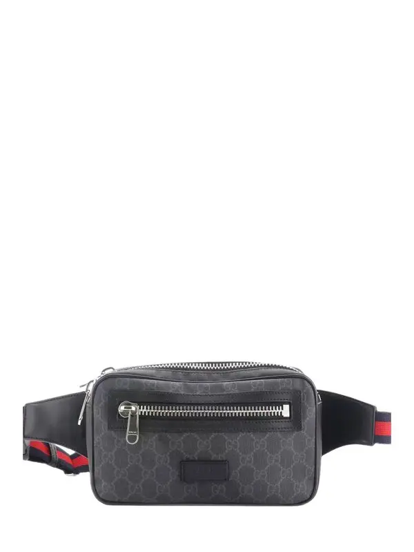 Gucci Gg Coated Canvas Small Belt Bag - Black