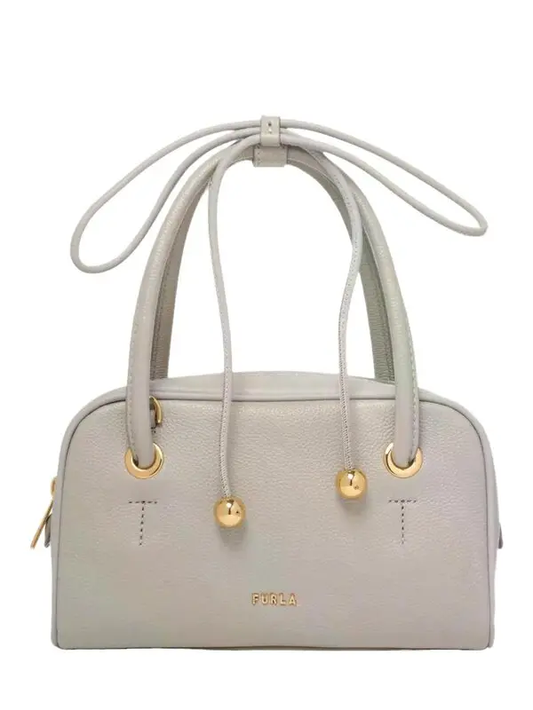 Furla Grained-leather Tote Bag - Grey