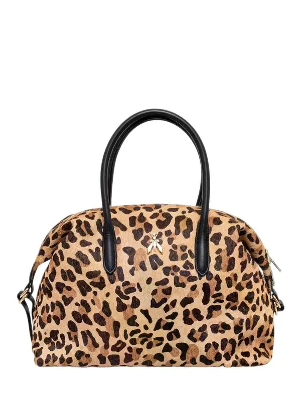 Patrizia Pepe Fly Leopard-print Tote Bag - Neutrals
