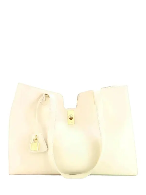 Celine Smooth Calfskin Cabas 16 Tote - Neutrals