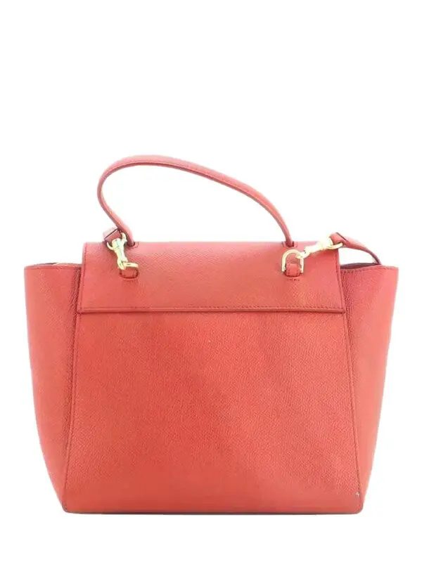 Celine Textured Leather Nano Belt Bag - Red