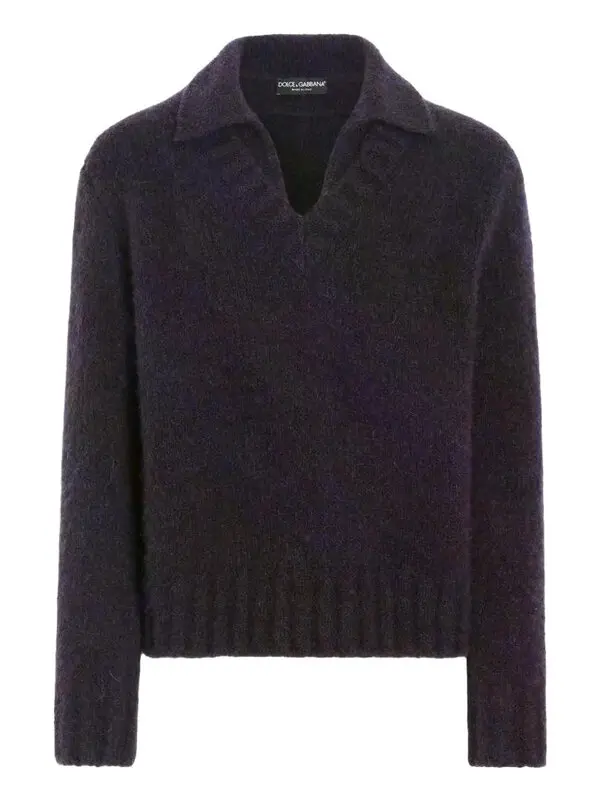 Dolce & Gabbana Alpaca Blend Pullover - Blue