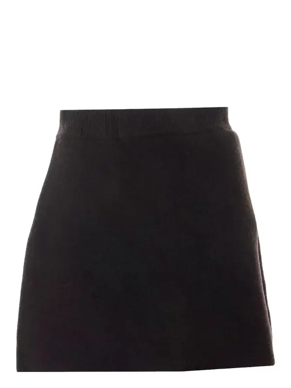 LISA YANG Claire Knitted Mini Skirt - Brown