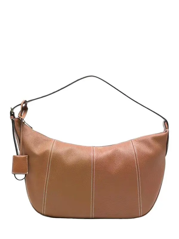 LANCEL Contrast-stitch Leather Shoulder Bag - Brown