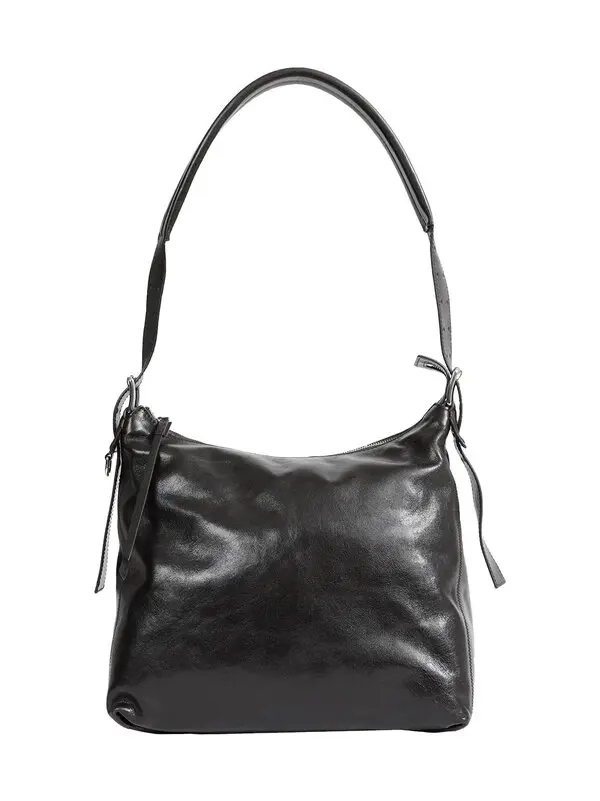 LEMAIRE Small Belted Hobo Bag - Brown