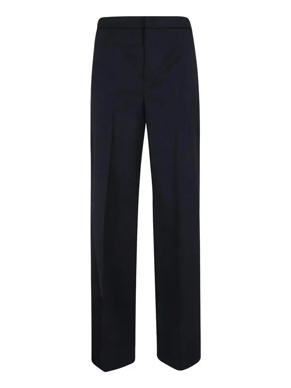 TWINSET Wide-leg Pleated Trousers - Black